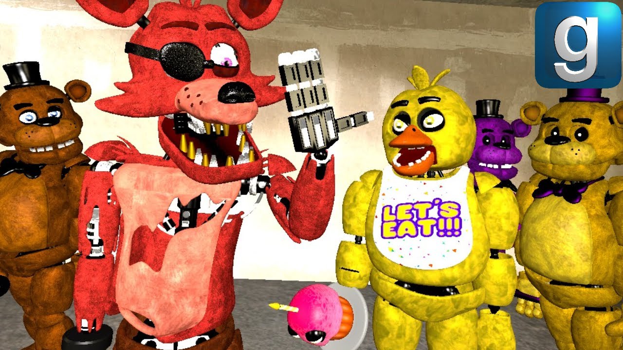 Gmod FNAF | Foxy And Chica Swap Bodies - YouTube