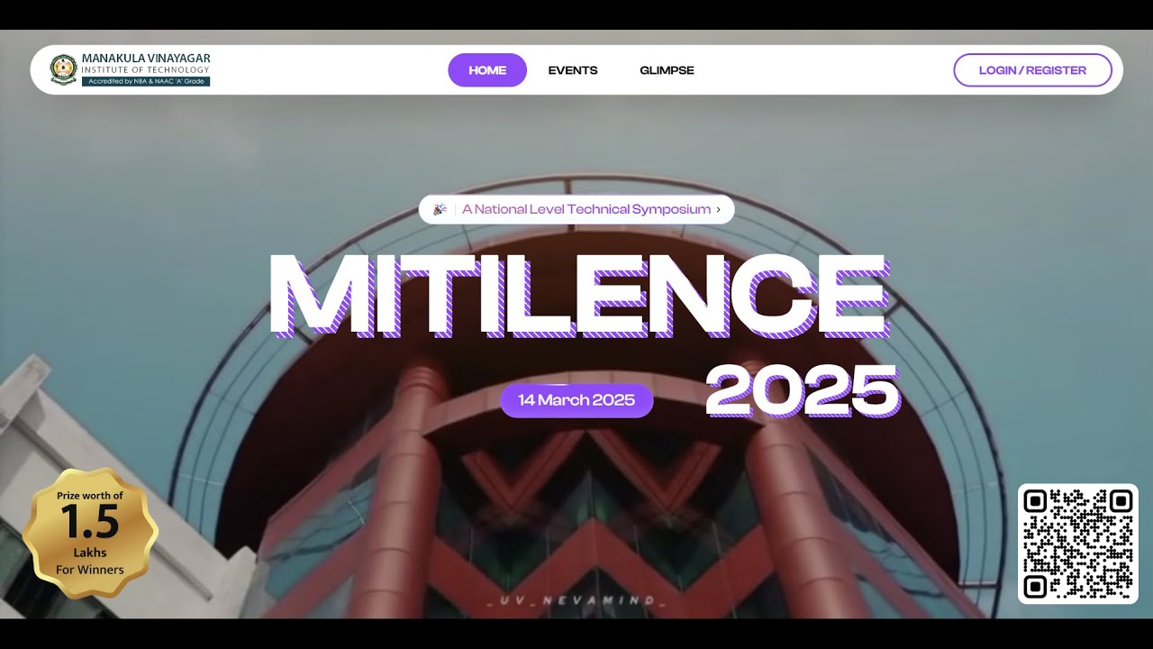 MITILENCE 2025 | Website Launch | MVIT | mitilence.1he.dev - YouTube