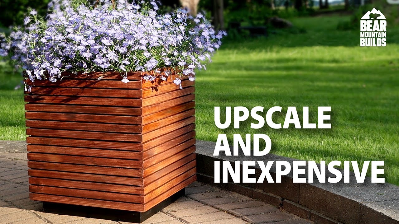 Modern Raised Planter Box | Simple and Fast - YouTube