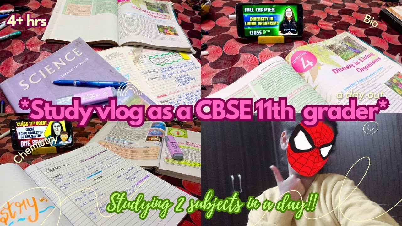 Study vlog as a 11th Grader || Study vlog class 11th || It's Mahi - YouTube