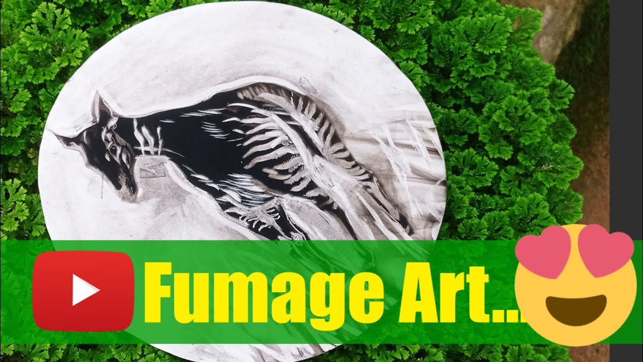 Fumage Art Drawing|| Drawing with Smoke🥰 - YouTube