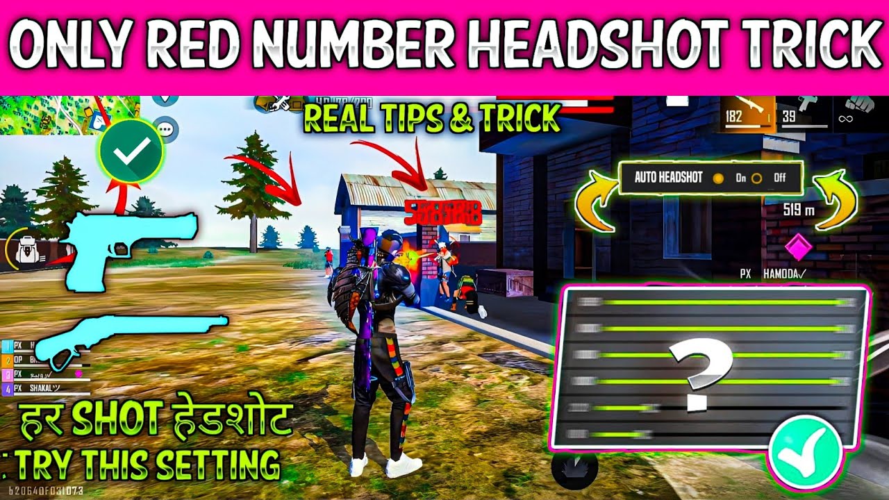 Free Fire Headshot Setting 2023 😈🎯 | BEST SENSITIVITY SETTINGS ⚙️|One ...