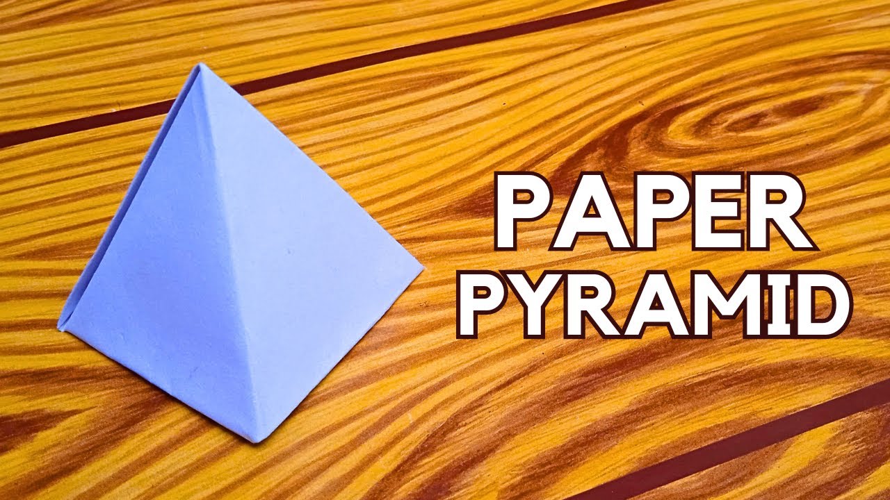 How to Make a Easy Paper Pyramid | Paper Folding Pyramid - YouTube