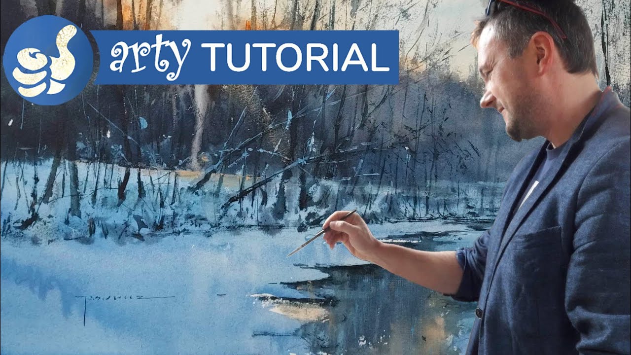 Painting 'Frozen Silence' with Michal Jasiewicz - YouTube