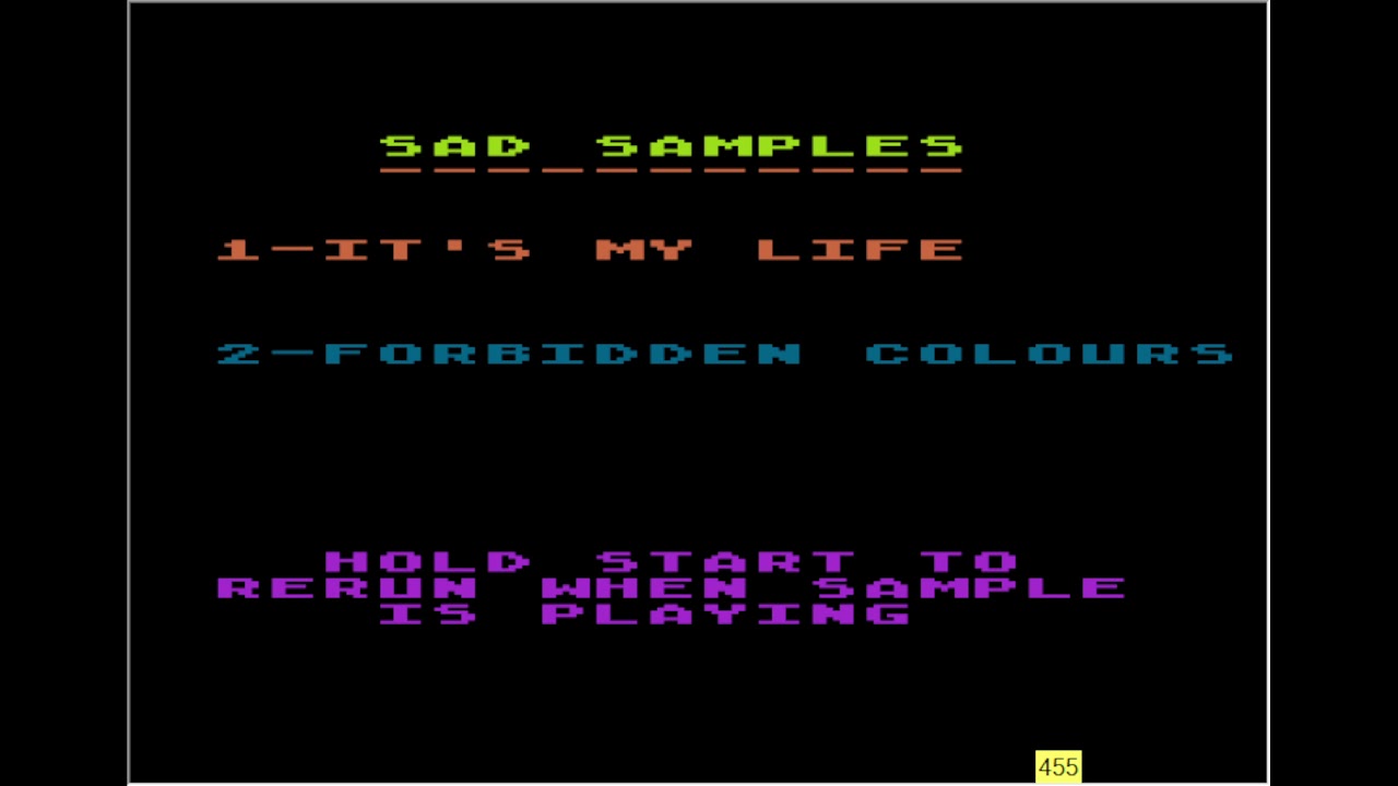 Sad Samples by ??? (atari 8 bit) - YouTube
