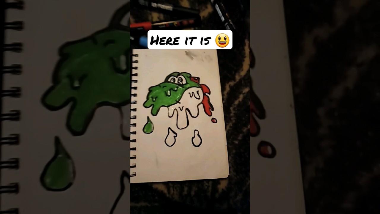 Drawing Drip Yoshi From Mario#mario #yoshi - YouTube