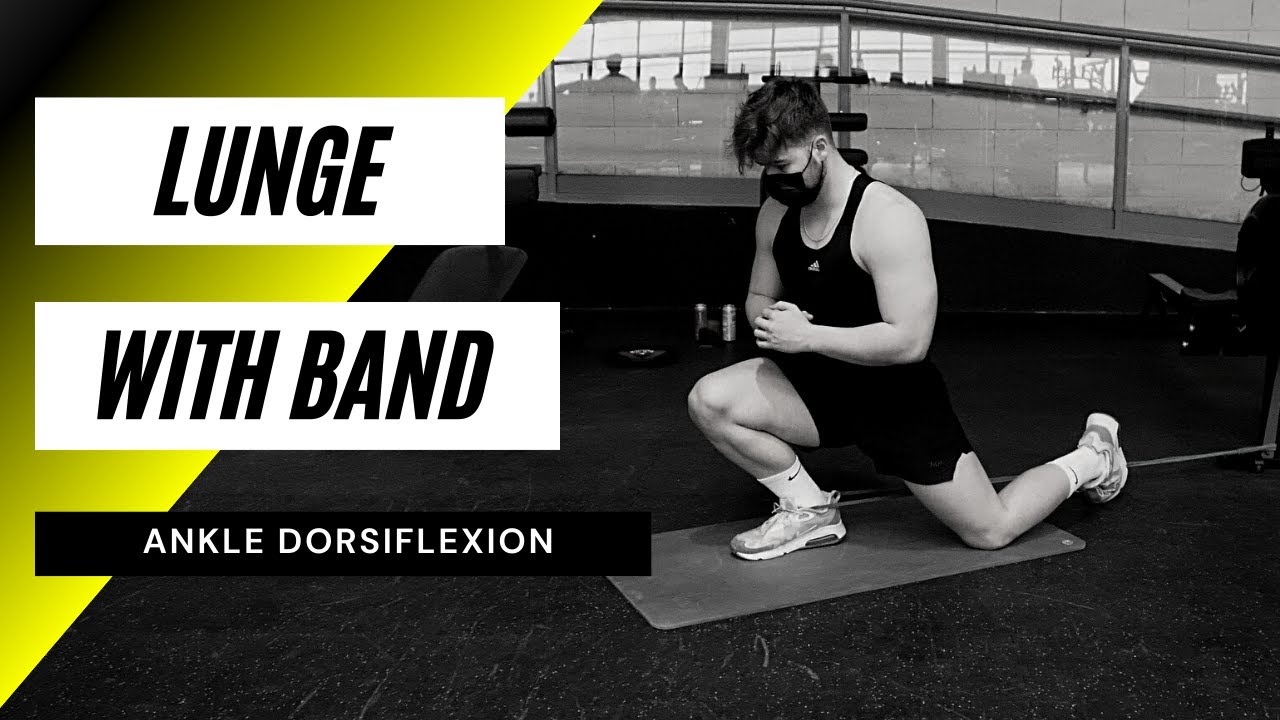 Lunge Ankle Dorsiflexion with Band - IVOPHYSICAL - YouTube