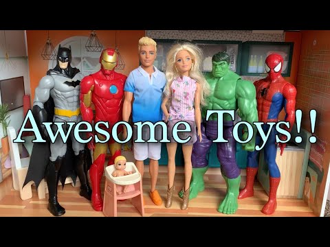 Barbie, Ken, Batman, Hulk, Iron-man & Spiderman all share the same ...