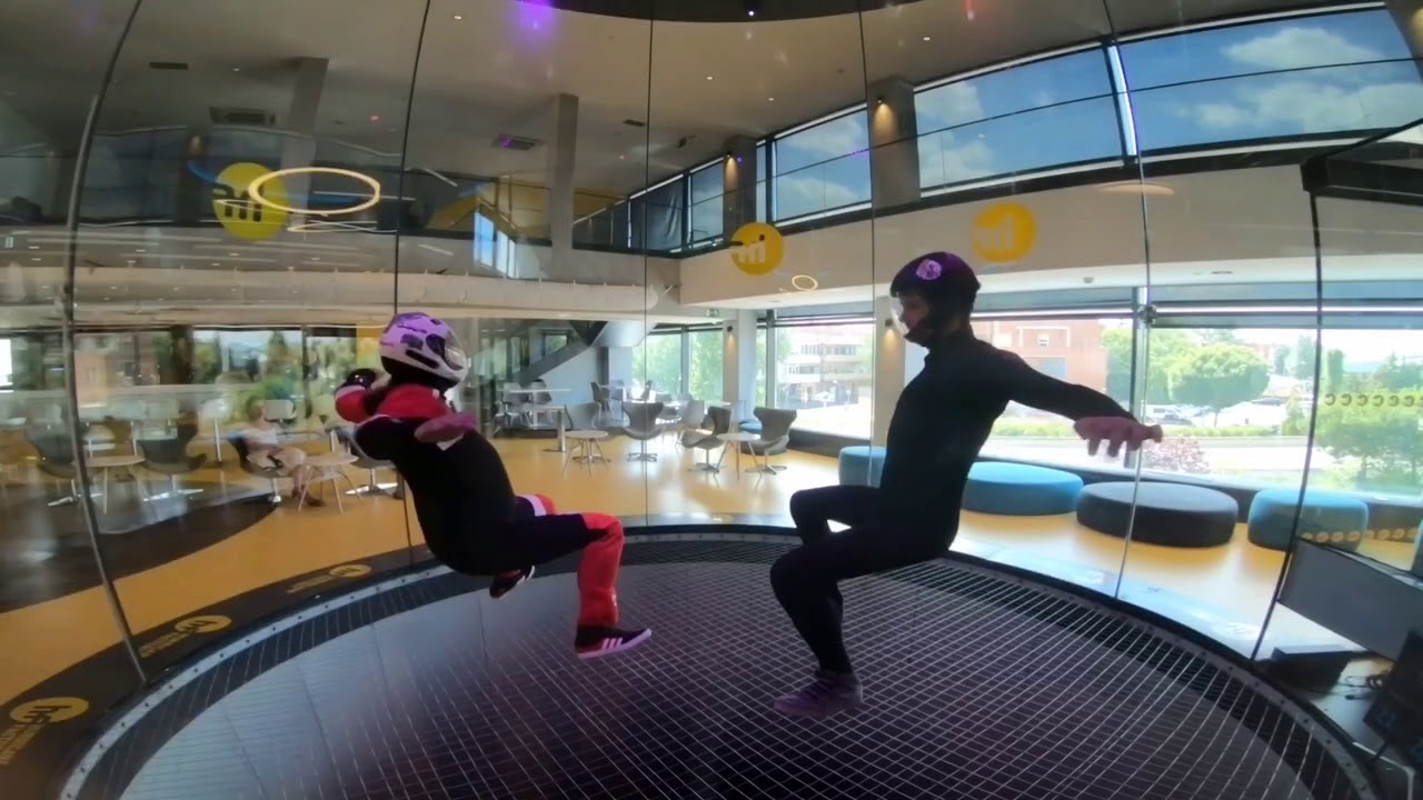 Indoor skydiving at Hurricane Factory Madrid - YouTube