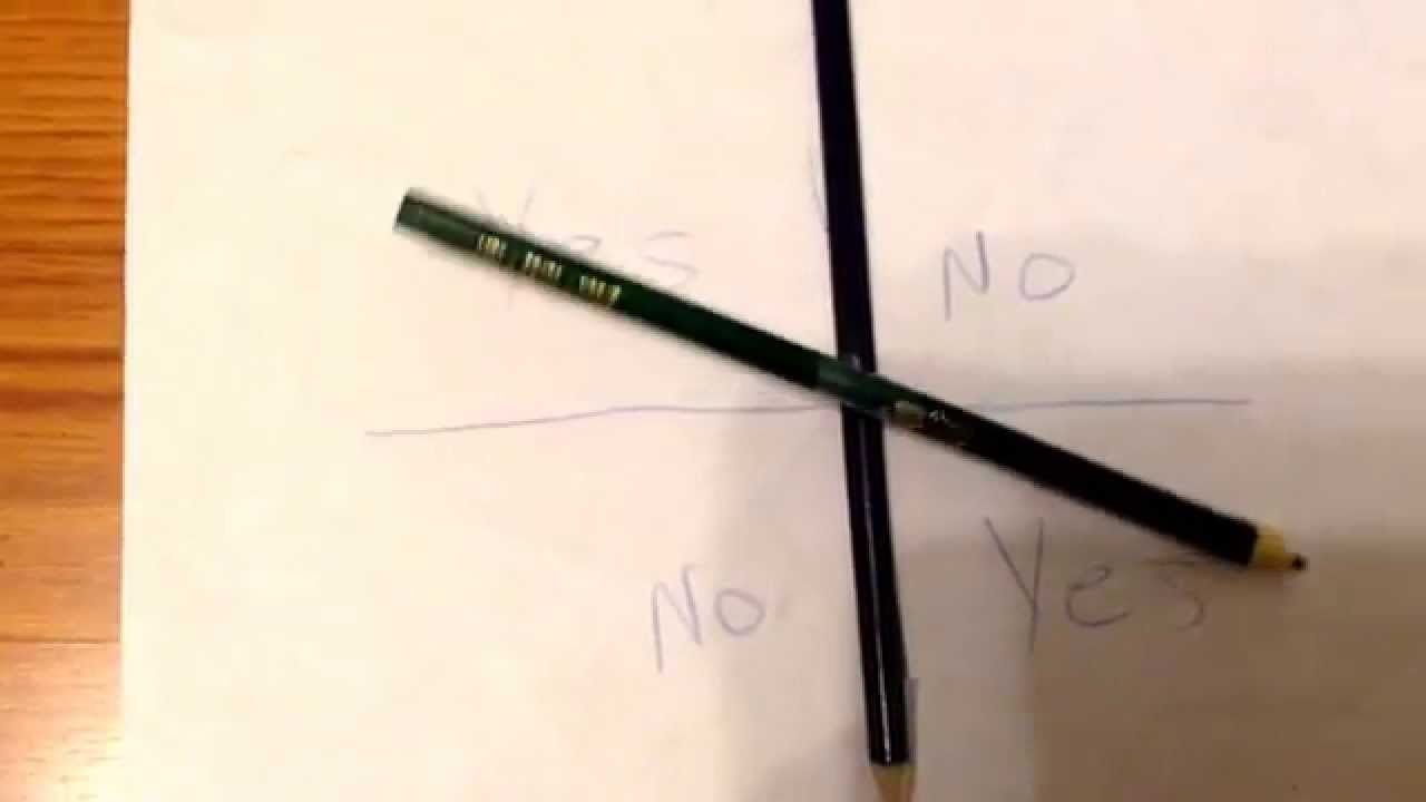 How To Do The Charlie Charlie Challenge - YouTube