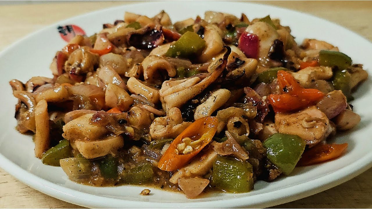 Easy Squid Sisig Recipe | Perfect for Inuman or Dinner! - YouTube