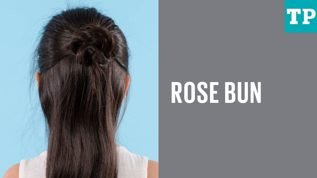 How to do a rose bun: Kids' hair - YouTube