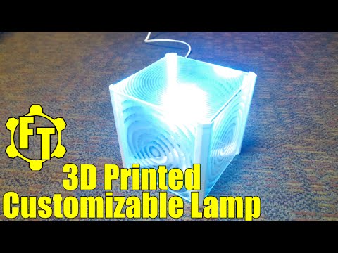 3D Printed Customizable LED Lamp | FozzTech - YouTube