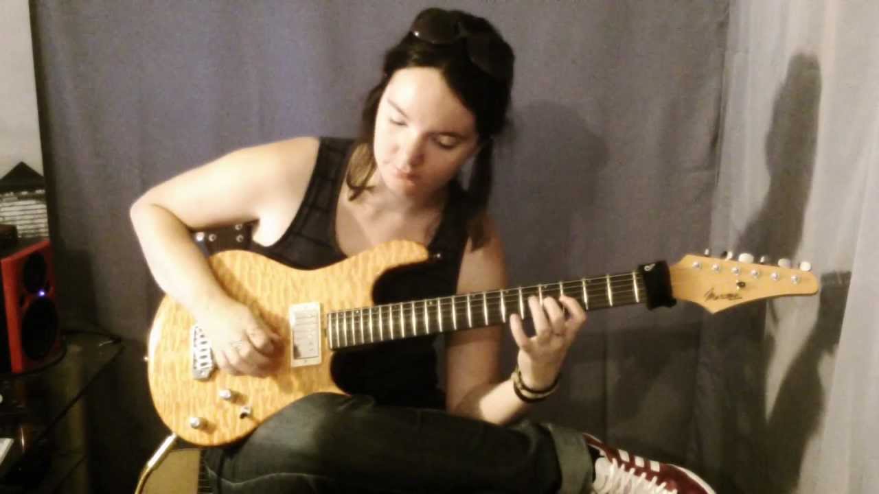 Anouck André - First try at my Tom Marceau Guitar :D (Rick Graham BT ...