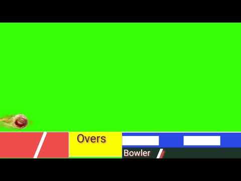 Cricket scoreboard green screen - YouTube