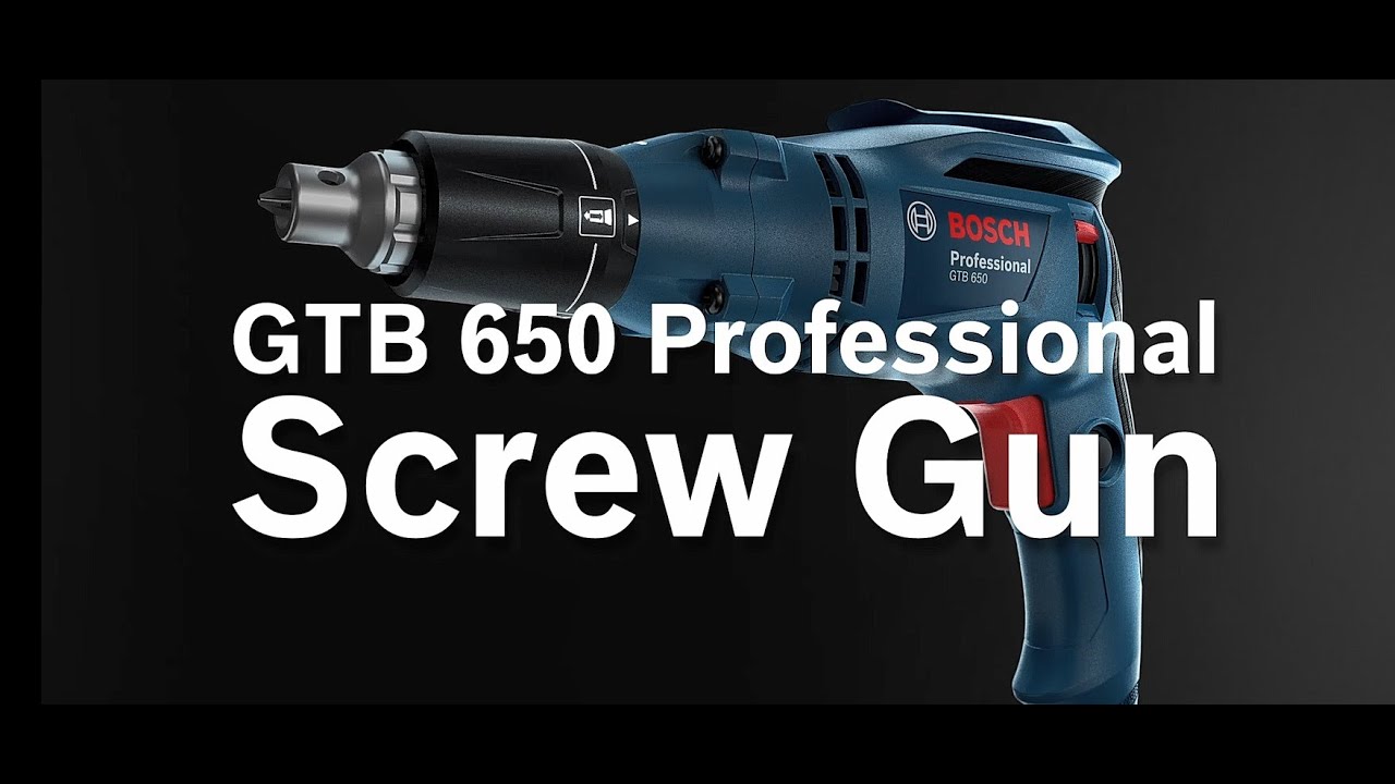 BOSCH GTB 650 Professional Drywall Screwdriver - YouTube