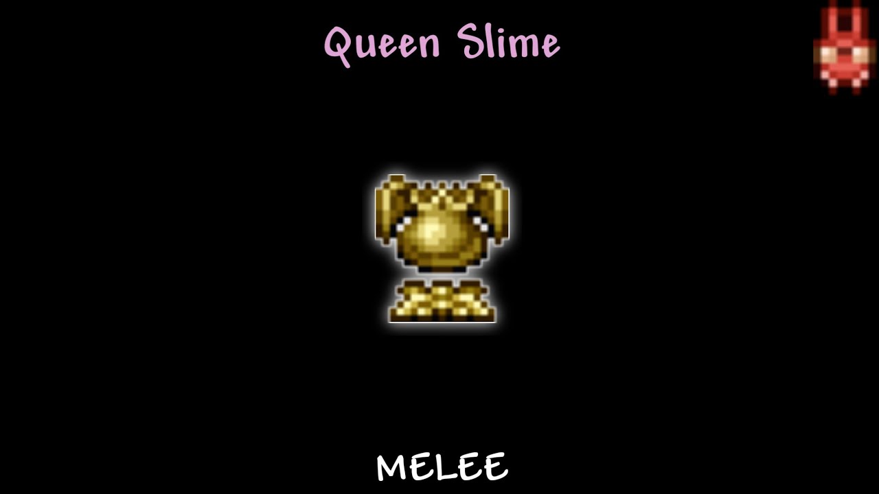 "Jogador comum" | DERROTANDO A QUEEN SLIME CLASSE MELEE MASTER MODE ...