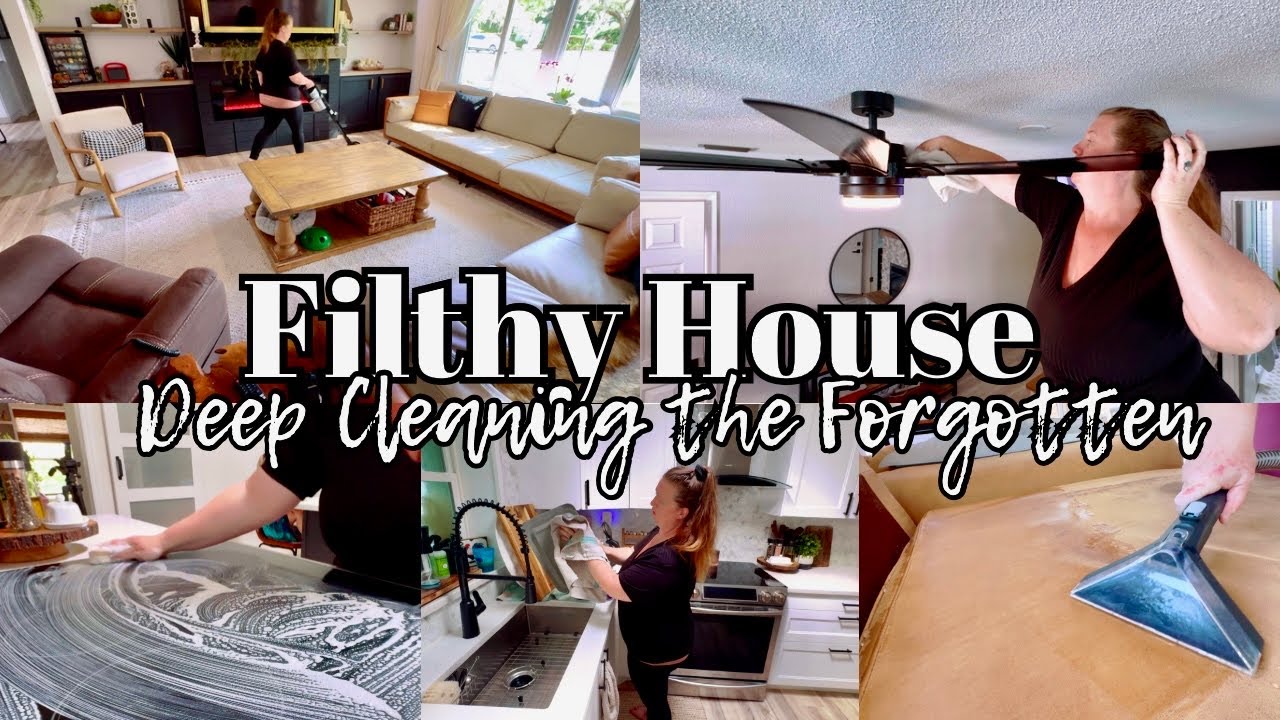 Satisfying Filthy House Cleaning! House Deep Cleaning / Clean House ...