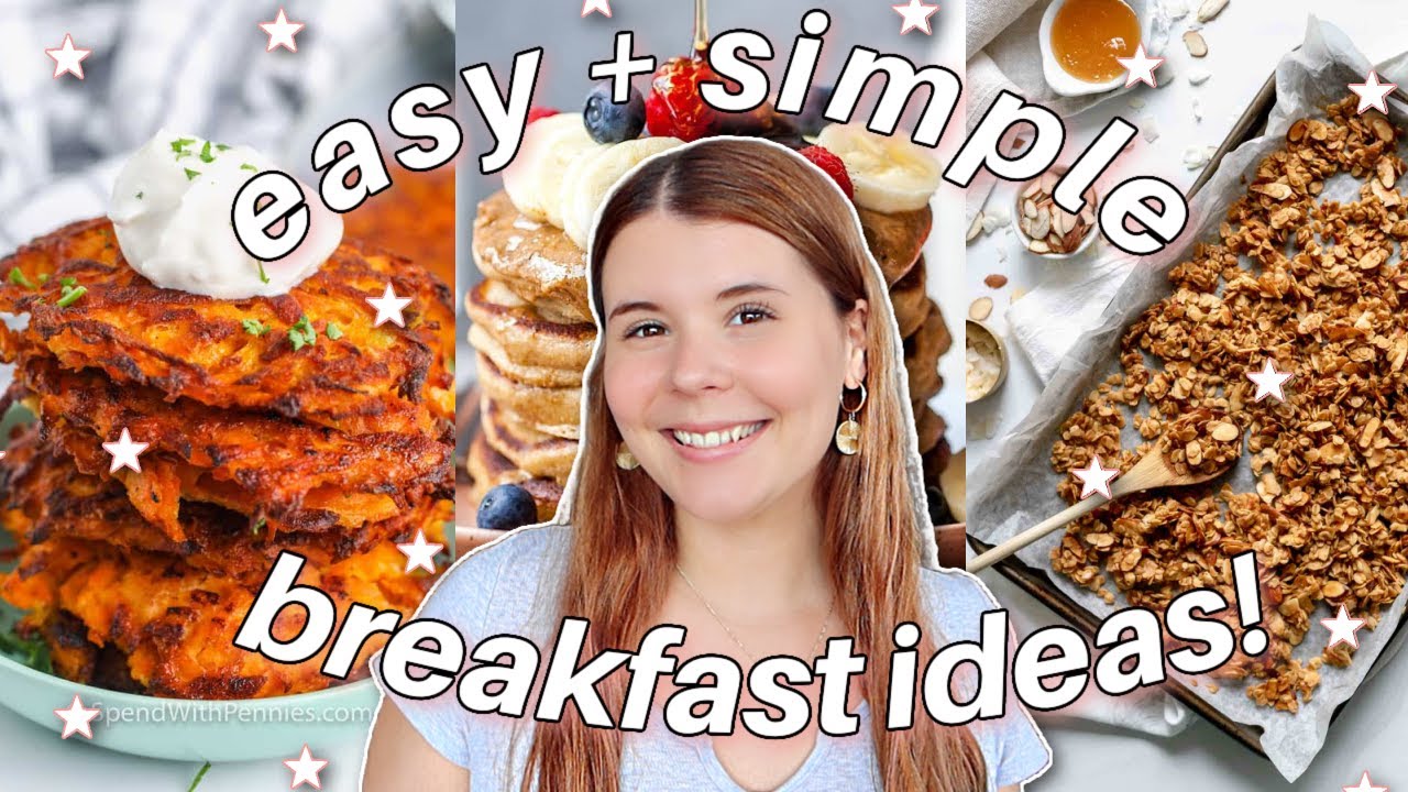 EASY BREAKFAST RECIPES // BLENDER PANCAKES, SWEET POTATO HASHBROWNS ...