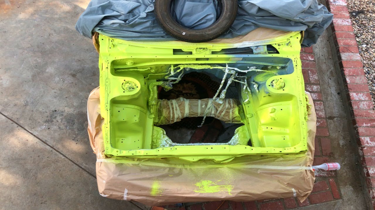 How I painted my engine bay - YouTube