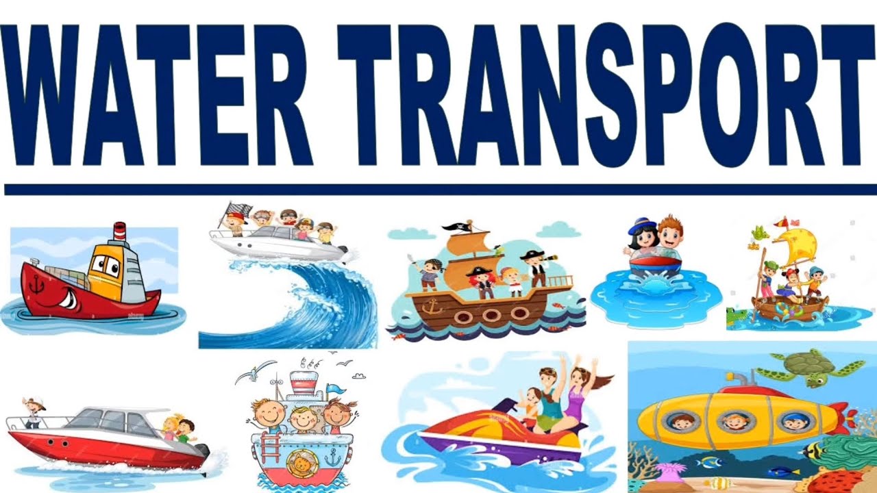 WATER TRANSPORT vehicles for kids|Transportation video for preschool ...