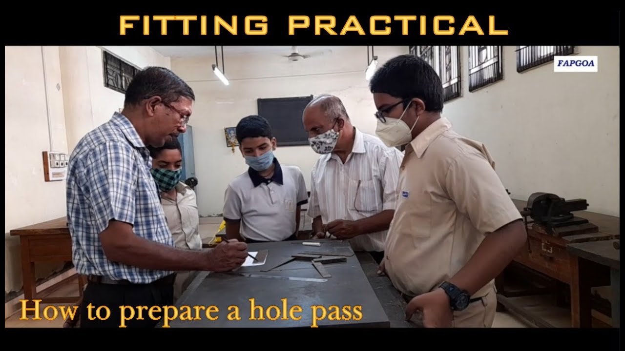 How to prepare a hole pass - (Fitting Practical 1) - YouTube