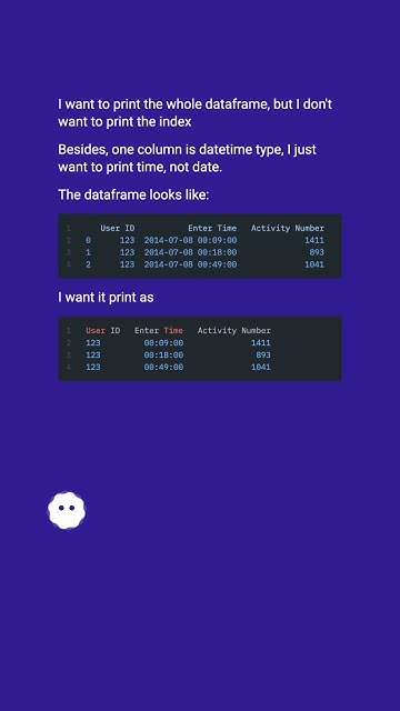 How To Print Pandas Dataframe Without Index Shorts Youtube