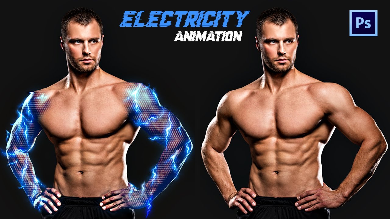 Photoshop Tutorial - Electricity Animation Effect - YouTube
