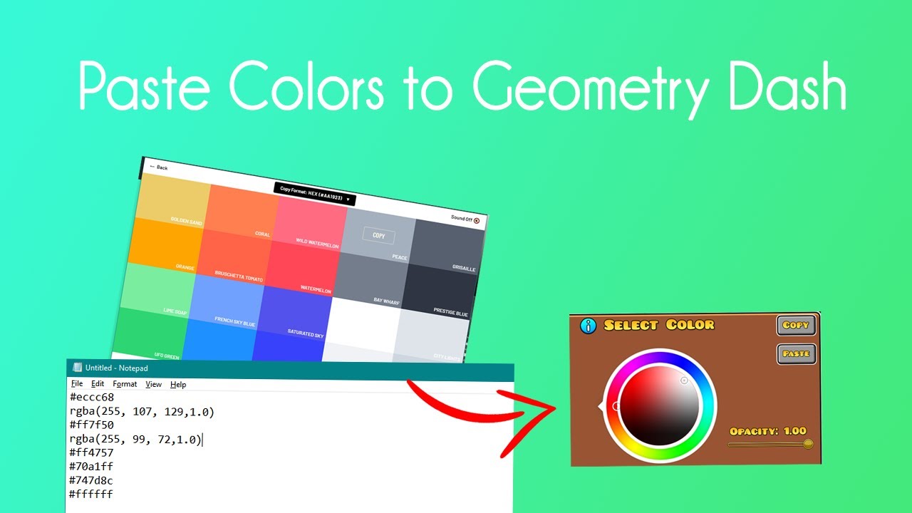 Copypaste color to GD! Hex/RGBA to GD clipboard Tool [GD 2.113/Windows ...