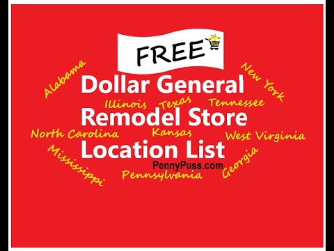 Dollar General Remodel Locations updated May 20! - YouTube