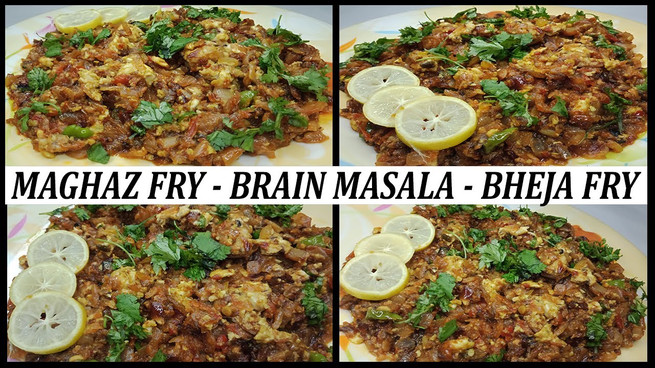 Maghaz Fry Recipe - Brain Masala - Maghaz Masala - Bheja Fry Recipe ...