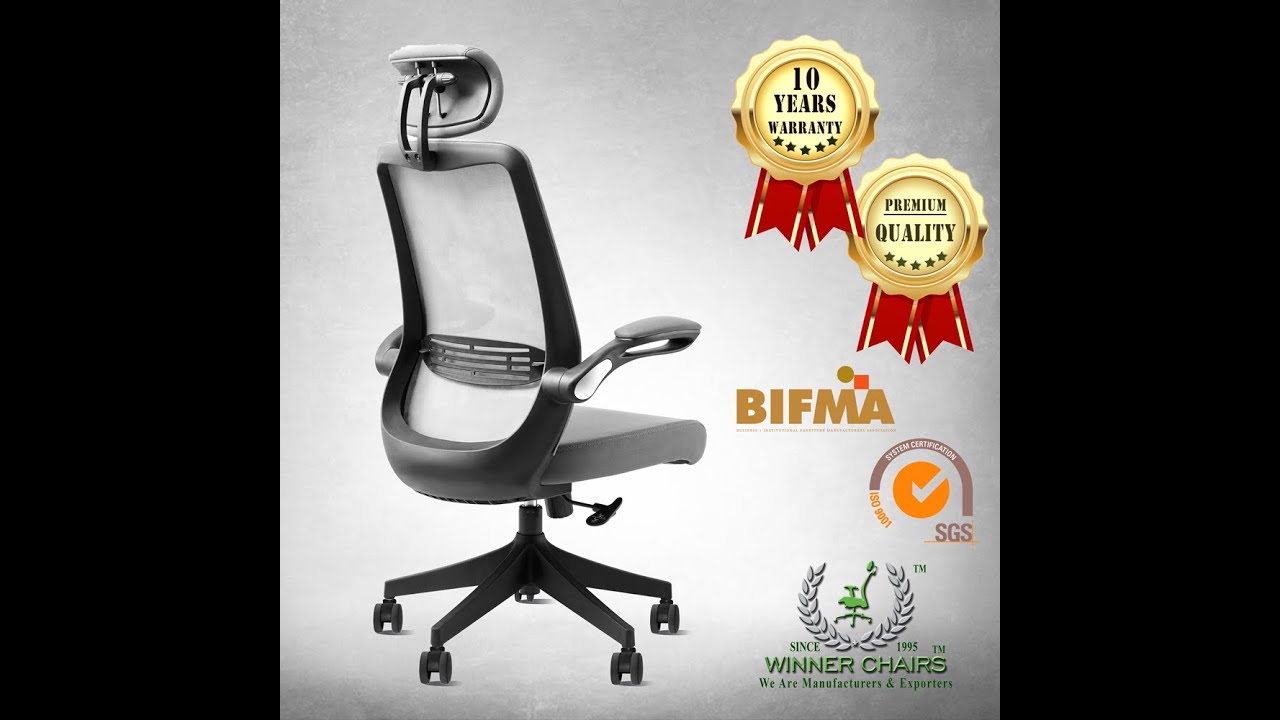 Winner Chairs - 9508A Ergonomic Home Office Chair - YouTube