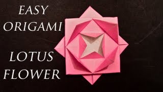 Easy Origami Flower Lotus