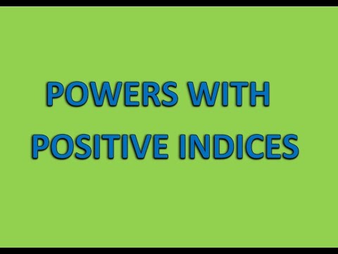 Simplifying and answering powers with positive indices - Indices (6th ...
