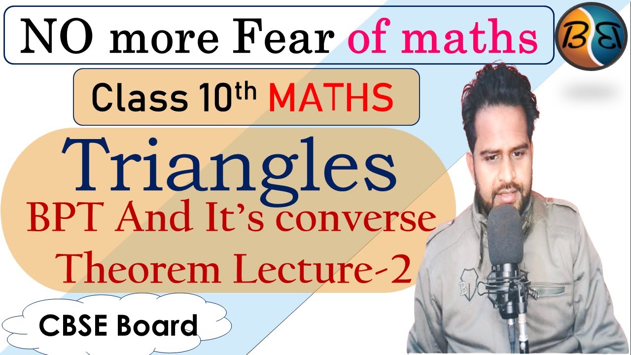 Ch-6 Triangle BPT( Thales theorem) and its covers Lecture 2 | Class-10 ...