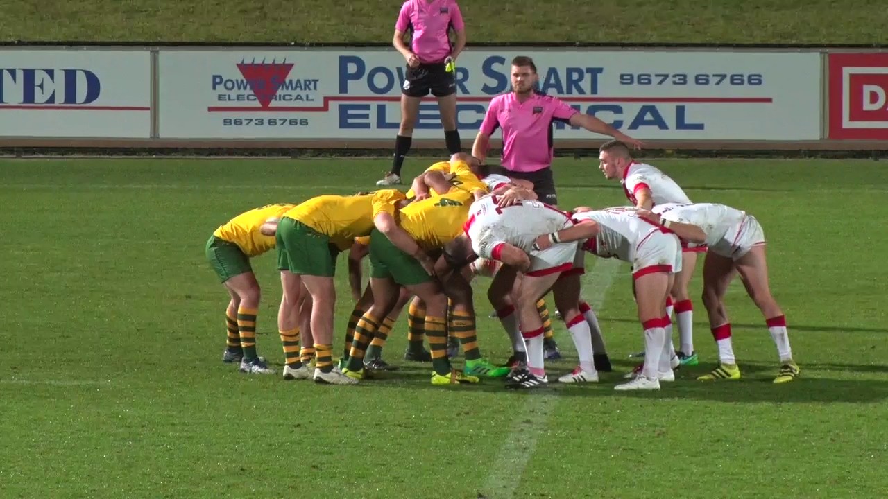 England v Australia 1st Half - Student Rugby League World Cup 2017 ...