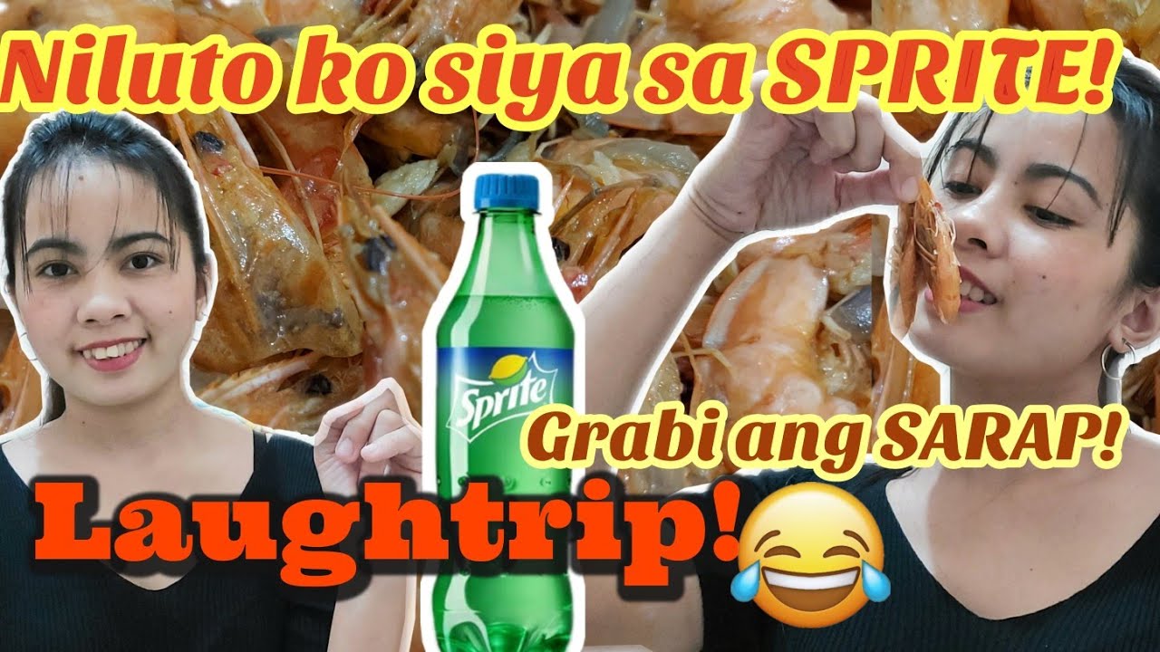 "HOW TO COOK GARLIC SHRIMP WITH SPRITE" FILIPINO RECIPE||BY PL vlogs ...