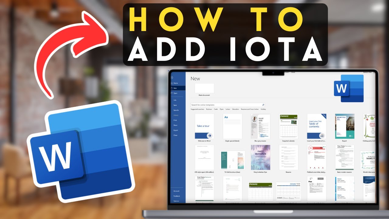 How to Insert a Iota Symbol in Microsoft Word | MS Word Tutorial (2025 ...