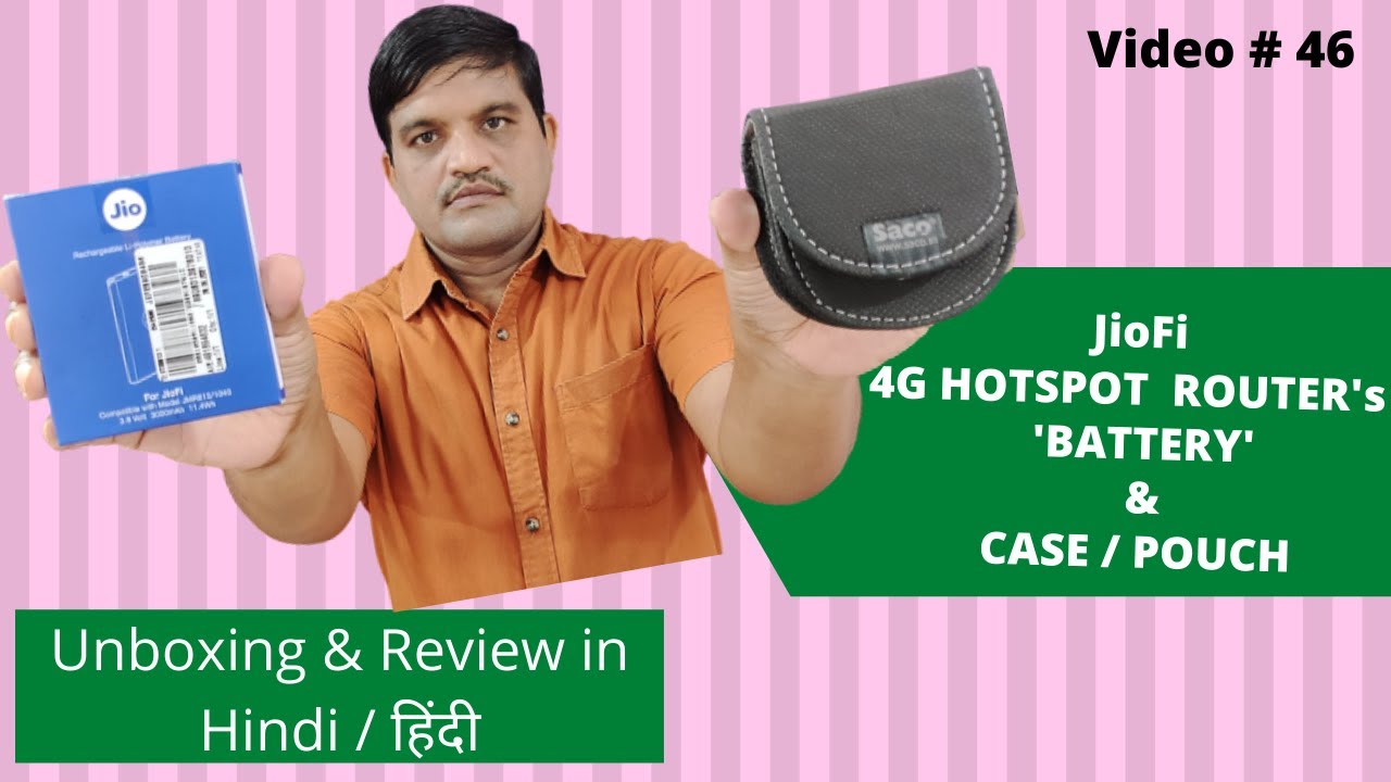 JioFi 4G Portable Hotspot WiFi Router Dongle BATTERY & CASE or POUCH or ...