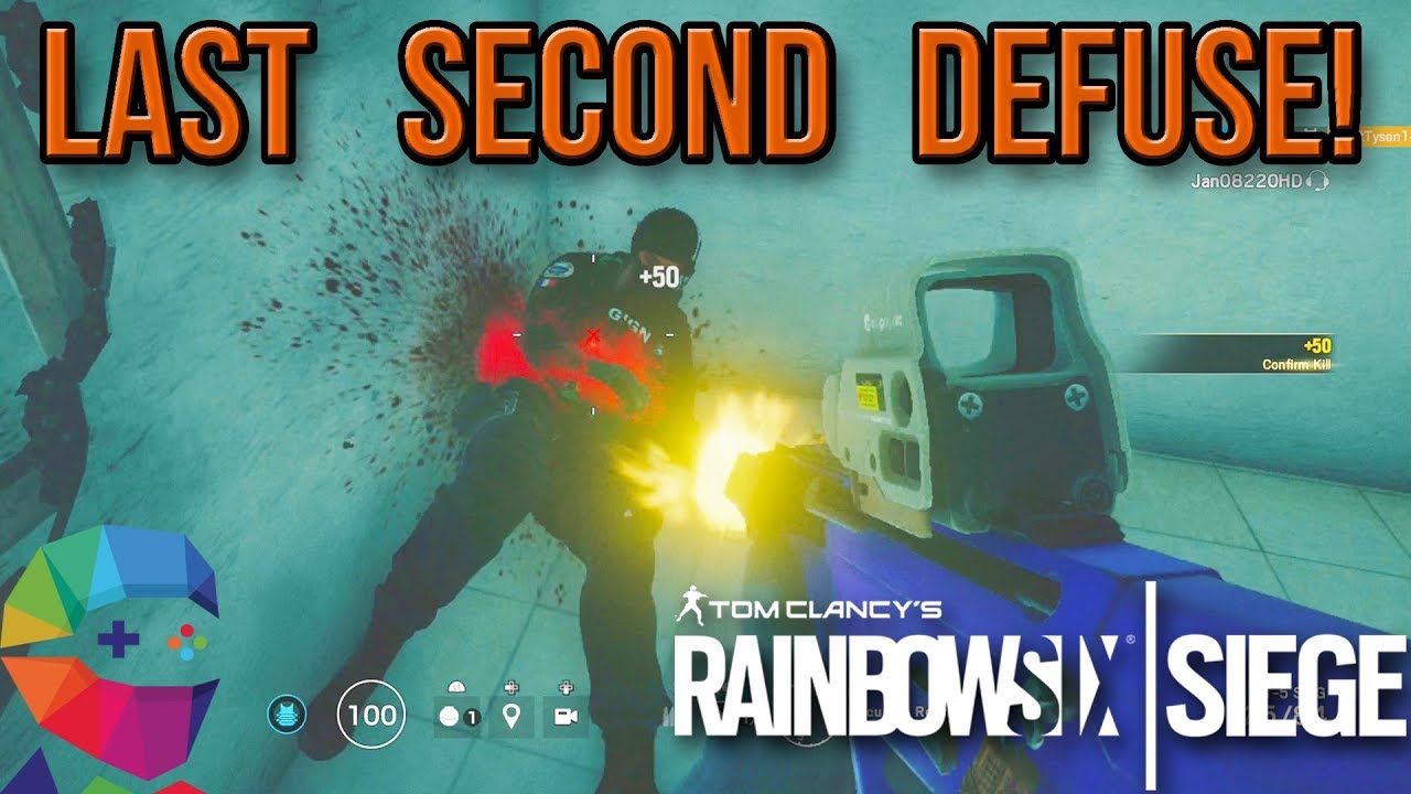 Let's Play: Rainbow Six Siege - Last Second Defuse! - YouTube