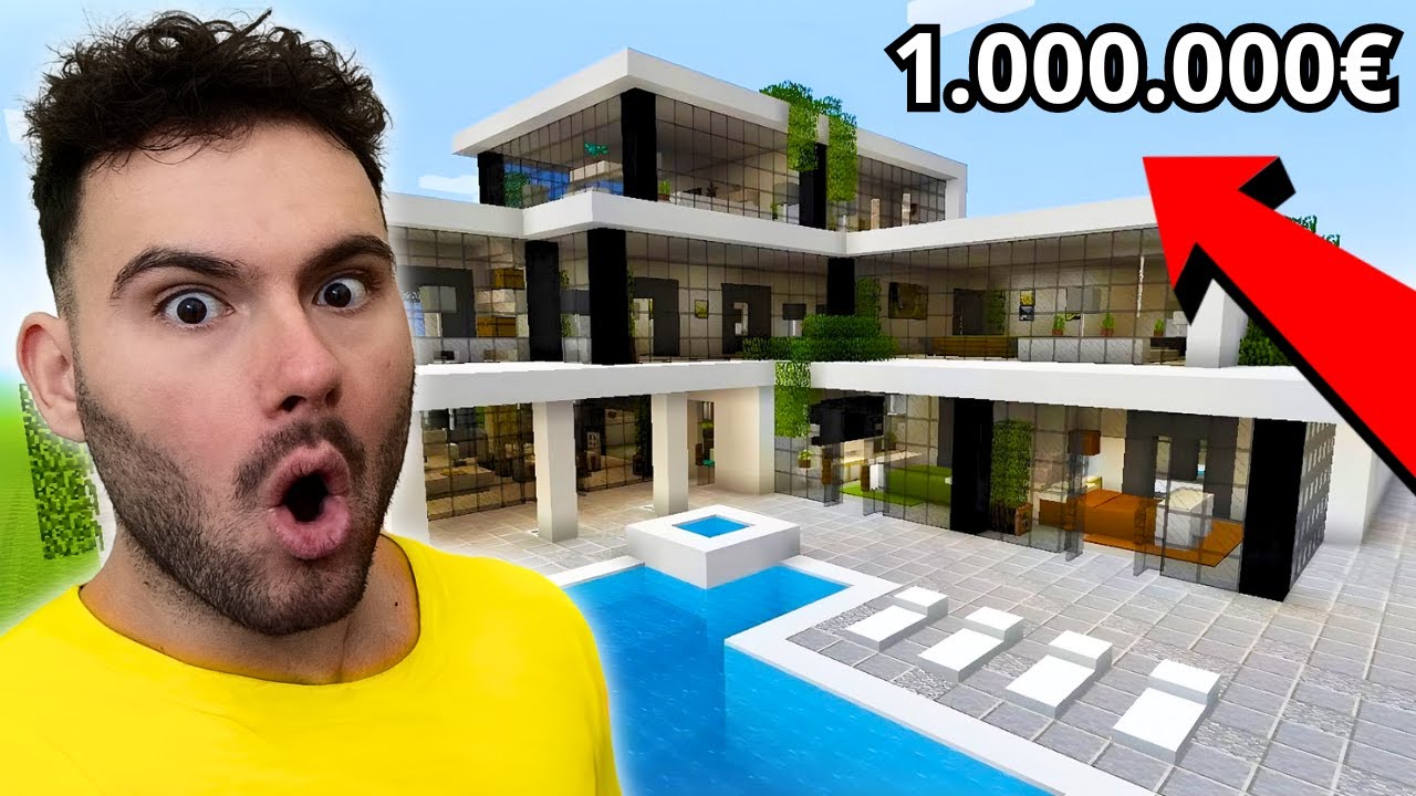 ΣΠΙΤΙ 10€ VS 1.000.000€ ΣΤΟ MINECRAFT! - YouTube
