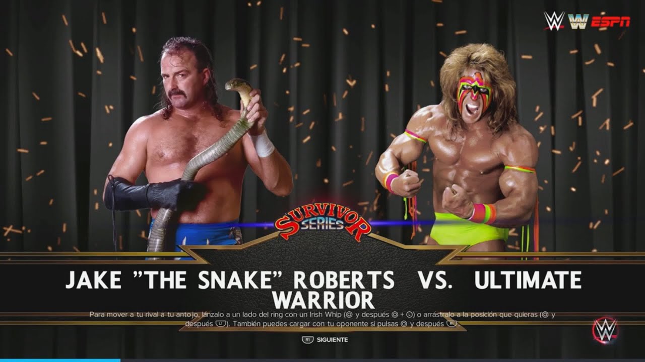 🌟WWE Legends Match: JAKE "THE SNAKE" ROBERTS (Champion) vs ULTIMATE ...