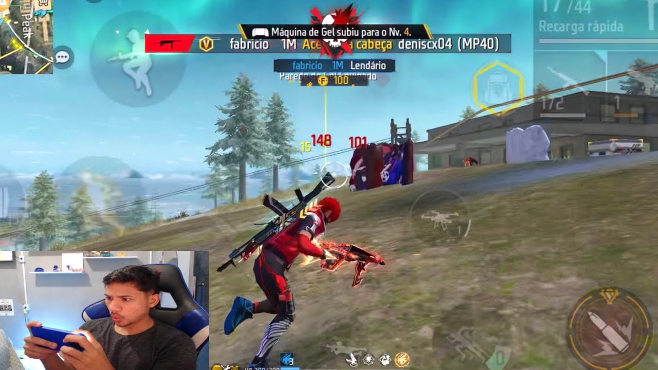 DIA 2 JOGANDO FREE FIRE NO IPHONE 12 PRO MAX! - YouTube