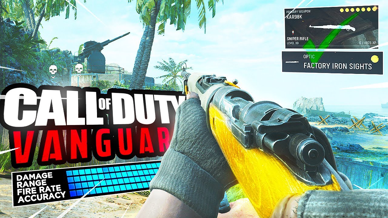 the KAR98K iron sight is like CHEATING.. way too easy! (COD Vanguard ...
