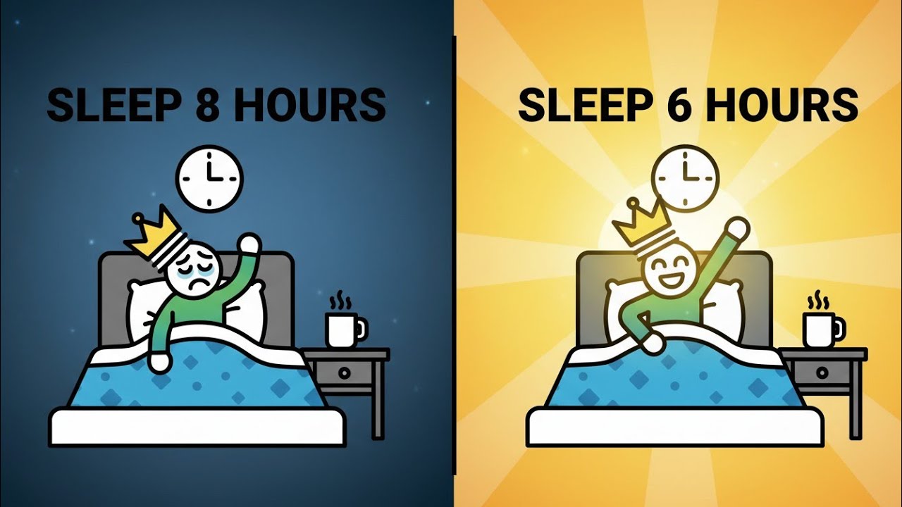 How to Sleep LESS hours and wake up FRESH (Science-Backed) - YouTube