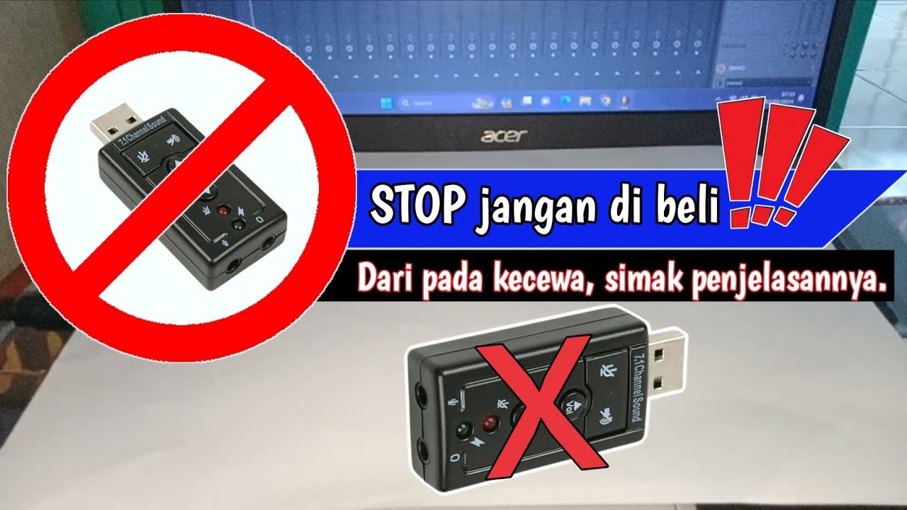 STOP!!!!!! jangan di beli, kalo ngga mau kecewa. USB soundcard 7.1 # ...