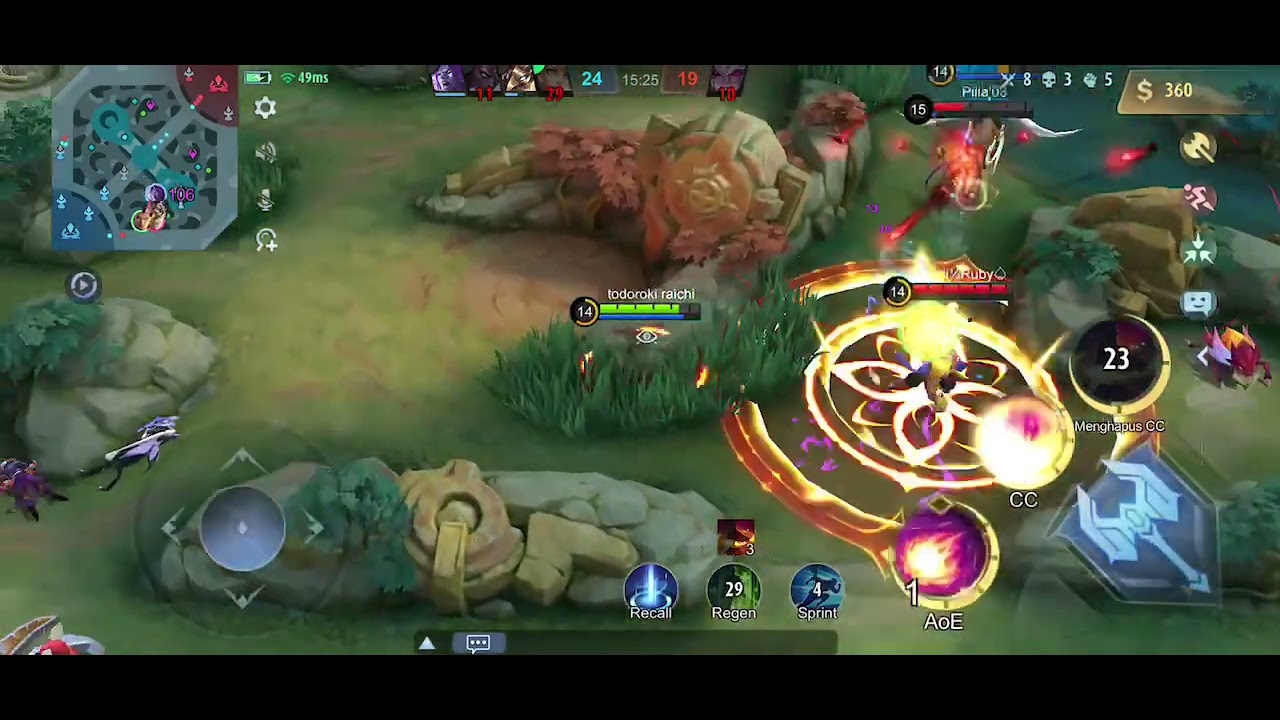 Hero nya hero..spam skill - YouTube
