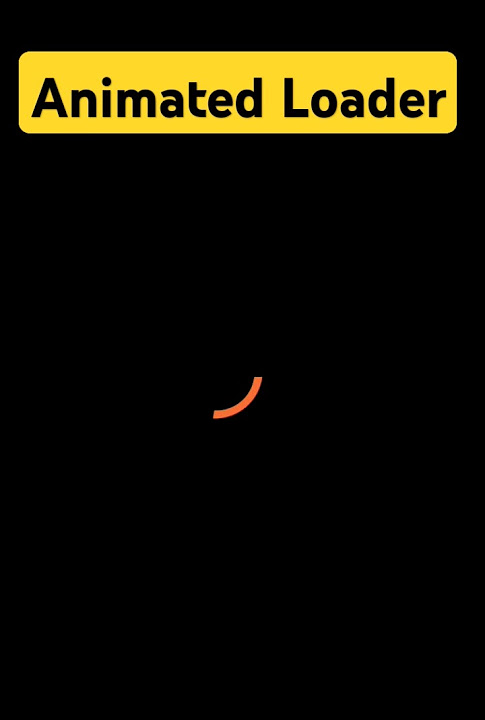 Create Animated Loader Using Html And Css Round Loader Html Css
