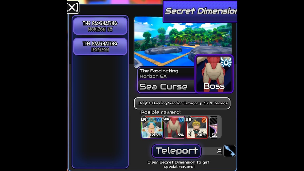 How to easily beat the new extreme secret dimension in Anime World ...