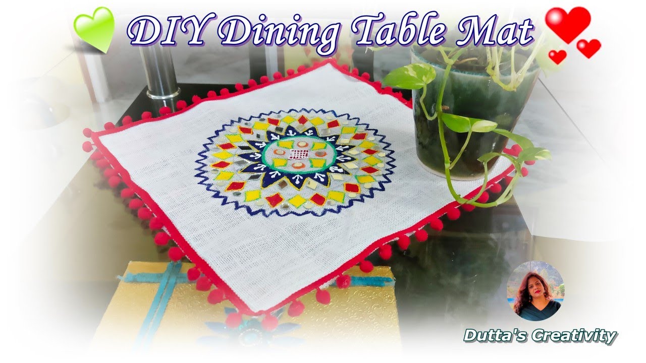 DIY Dinning Table Mat || DIY Table Mat || Center Table Mat - YouTube
